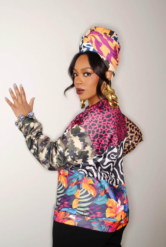 Tabitha Mixed Prints Sweatshirt – Shop Fe-Line